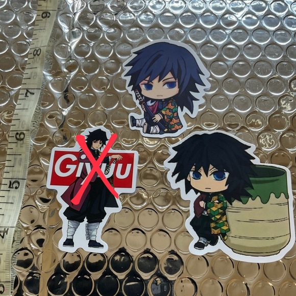 Office | Demon Slayer Giyuu Tomioka Stickers 110 See Description | Poshmark